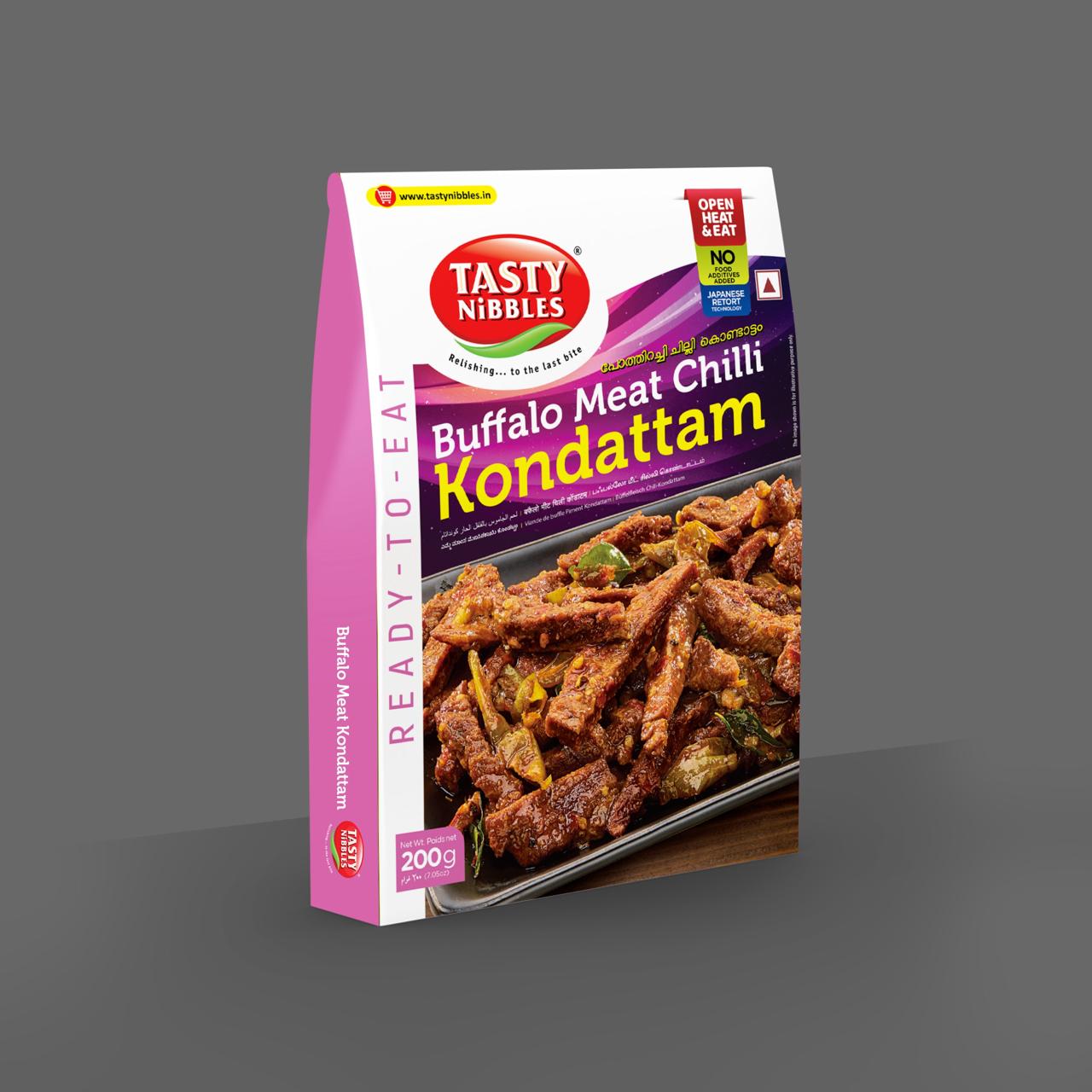 BUFFALO MEAT CHILLI KONDATTAM 200GM POUCH – Tasty Nibbles